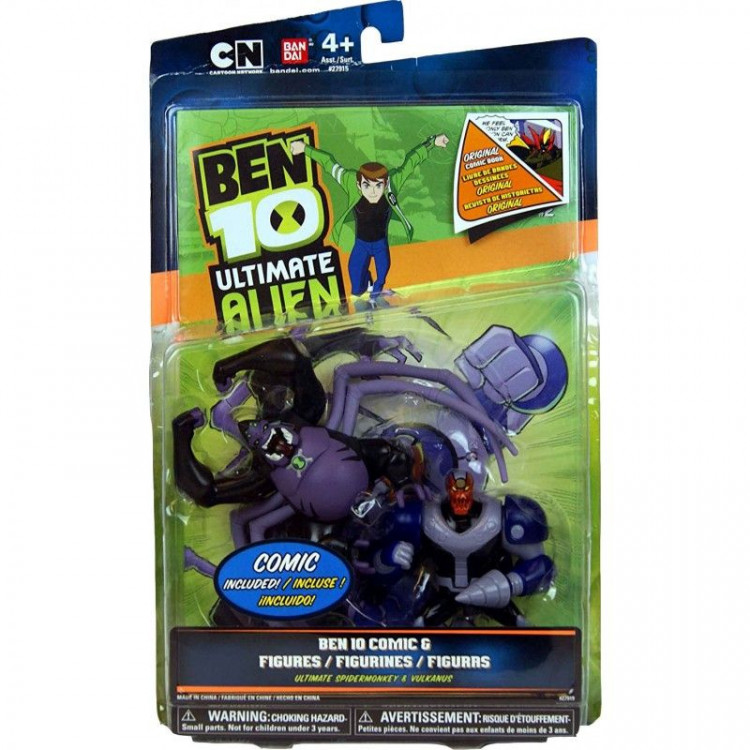 Фигурка Бен 10 - Ultimate Alien Comic Exclusive Spidermonkey Vulkanus ...